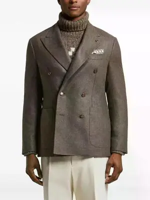 Peserico Double-breasted Peak-lapel Blazer