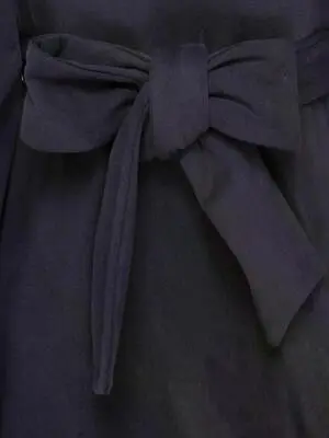 SHUSHU/TONG Bow Detail Logo Hoodie - Blue