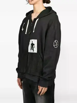 MINUS Bootleg Patch-detail Distressed Hoodie