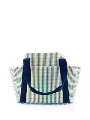 Hermès Animaux Nattes Nappy Canvas Tote Bag - Blue