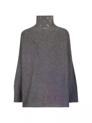 ARCHIVIO B Distressed Bouclé Sweater - Grey