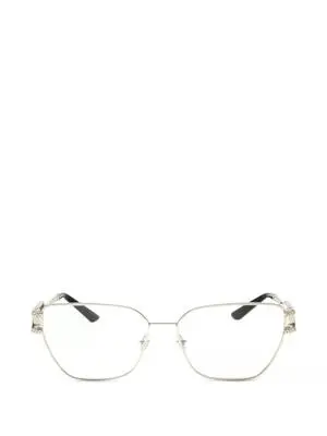 Versace Cat Eye Frame Eyeglasses - Silver