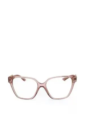 Versace Geometric Frame Eyeglasses