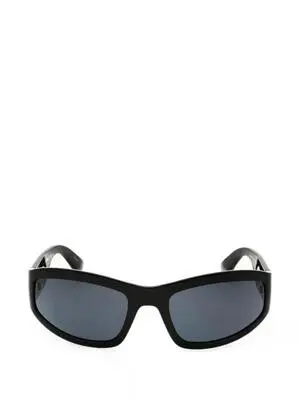 Moschino Oval Frame Sunglasses - Black
