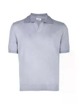 Altea Short-sleeve Knitted Polo Shirt - Grey