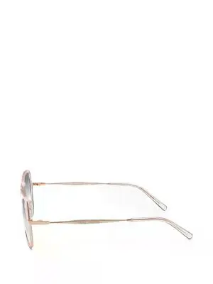 Marc Jacobs Geometric Frame Glasses - Gold