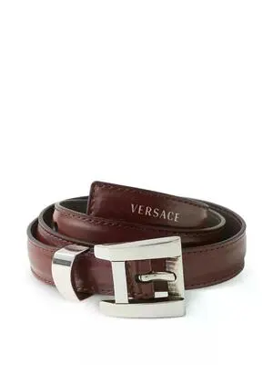 Versace Leather Belt - Brown