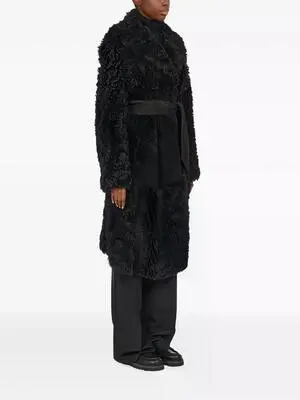 FERRAGAMO Belted Shearling Coat