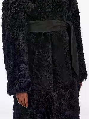 FERRAGAMO Belted Shearling Coat