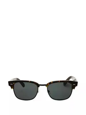 Polo Ralph Lauren Tortoiseshell-effect Rectangle-frame Sunglasses - Brown