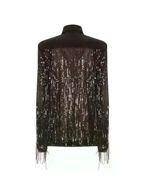 Federica Tosi Sequin-fringed Shirt