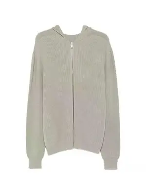 Rick Owens Ribbed-knit Zip-up Cardigan