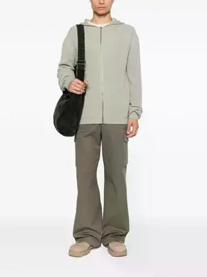 Rick Owens Ribbed-knit Zip-up Cardigan