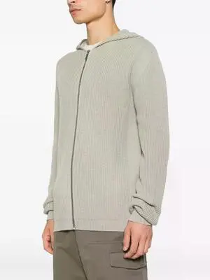 Rick Owens Ribbed-knit Zip-up Cardigan