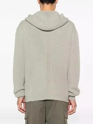 Rick Owens Ribbed-knit Zip-up Cardigan