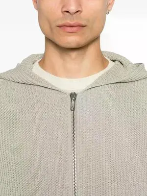 Rick Owens Ribbed-knit Zip-up Cardigan