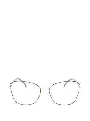 Carolina Herrera Logo-plaque Glasses - Gold