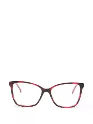Carolina Herrera Tortoiseshell-effect Cat-eye Glasses - Pink