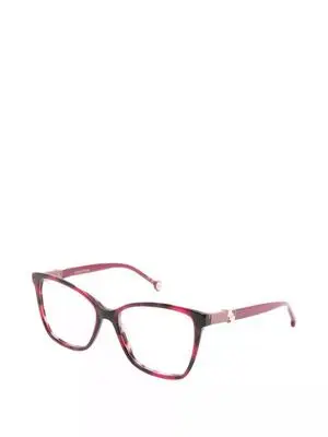 Carolina Herrera Tortoiseshell-effect Cat-eye Glasses