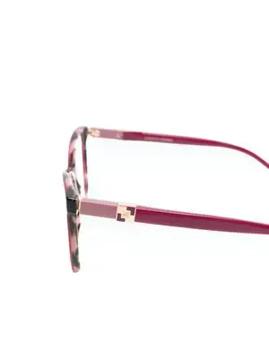 Carolina Herrera Tortoiseshell-effect Cat-eye Glasses