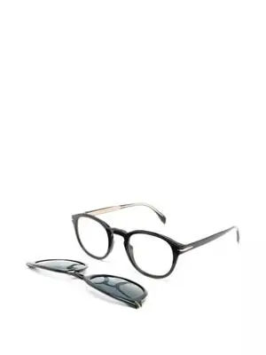 DB EYEWEAR BY DAVID BECKHAM Round-frame Clip-on Glasses