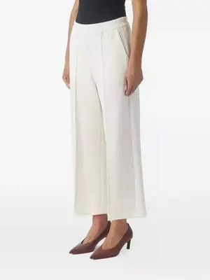 MEIMEIJ Pressed Crease Wide-leg Cropped Trousers