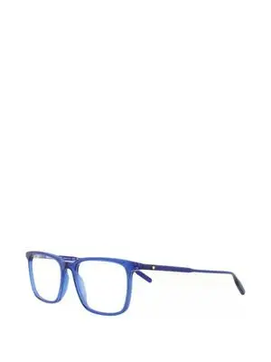 Montblanc Rectangle Frame Eyeglasses - Blue
