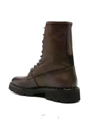 Eleventy Lace-up Leather Boots