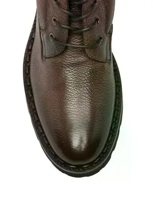 Eleventy Lace-up Leather Boots