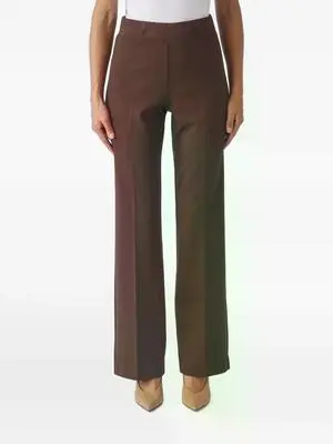 MEIMEIJ Pressed-crease Flared Trousers