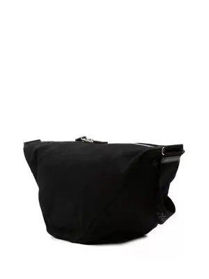 Prada Canvas Canapa Triangle Logo Shoulder Bag