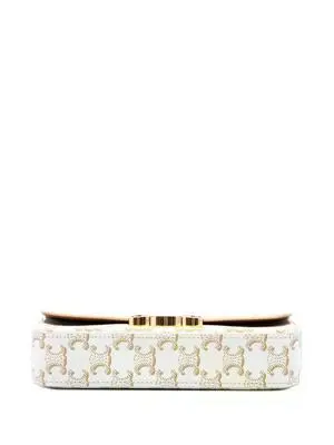 Celine 2021 Triomphe Coated Canvas Claude Shoulder Bag