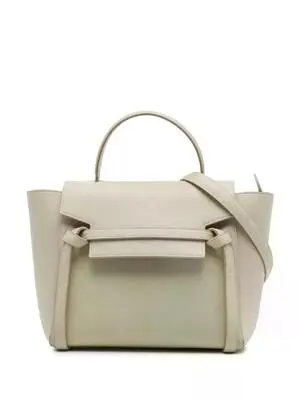 Celine 2017 Micro Grained Calfskin Belt Bag Satchel - Neutrals