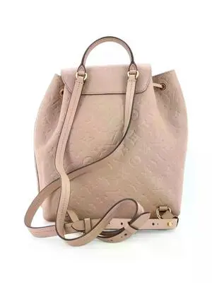 LOUIS VUITTON Montsouris Nm Monogram Empreinte Leather Pm Backpack - Neutrals