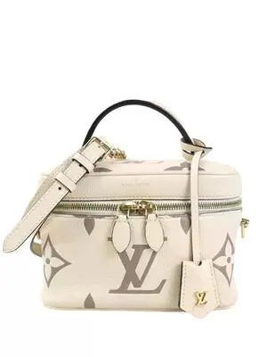 LOUIS VUITTON 2021-2026 Bicolor Monogram Giant Empreinte Vanity Pm Satchel - Neutrals