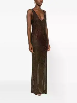 VENUJA Crystal-embellished Maxi Dress