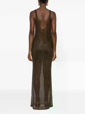 VENUJA Crystal-embellished Maxi Dress