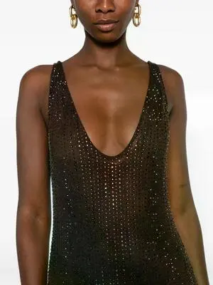 VENUJA Crystal-embellished Maxi Dress