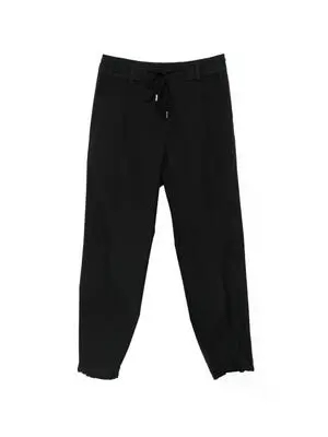 Sacai Drawstring Straight-leg Trousers - Black