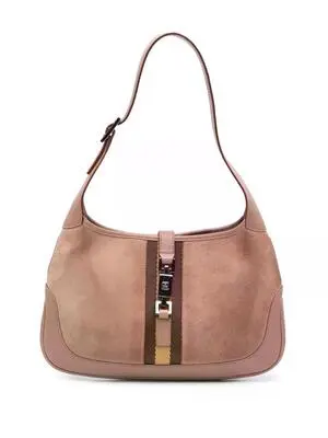 Gucci Suede Web Jackie Shoulder Bag