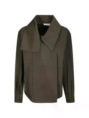 NICCOLO PASQUALETTI Luna Herringbone Shirt Jacket - Green