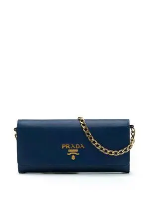 Prada Saffiano Leather Wallet On Chain Crossbody Bag