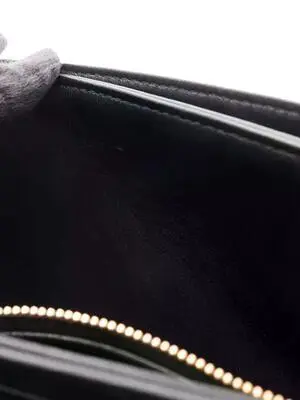 Celine Shiny Calfskin Triomphe Crossbody Bag - Black