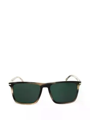 BOSS Tortoiseshell-pattern Square-frame Sunglasses - Grey
