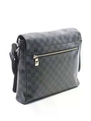 LOUIS VUITTON Damier Graphite District Mm Crossbody Bag - Black
