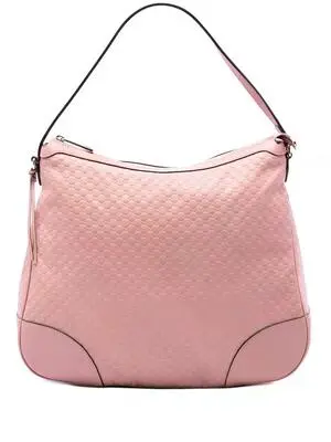 Gucci 2016-2026 Large Microguccissima Bree Shoulder Bag - Pink