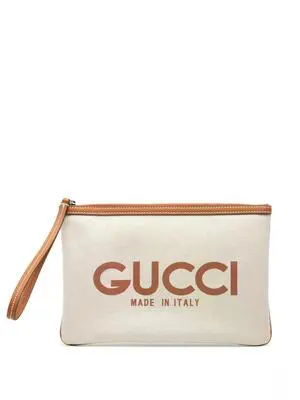 Gucci 2016-2026 Canvas Logo Clutch Bag