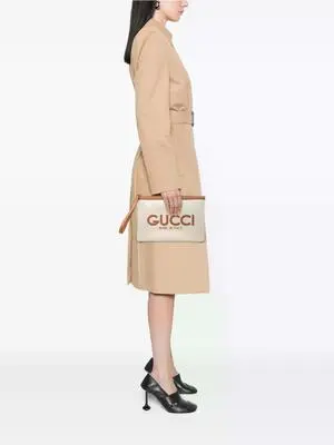 Gucci 2016-2026 Canvas Logo Clutch Bag