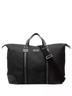 Gucci Gg Nylon Web Duffle Travel Bag