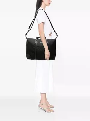 Gucci Gg Nylon Web Duffle Travel Bag